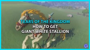 How To Tame Giant White Stallion Horse In Tears Of The Kingdom