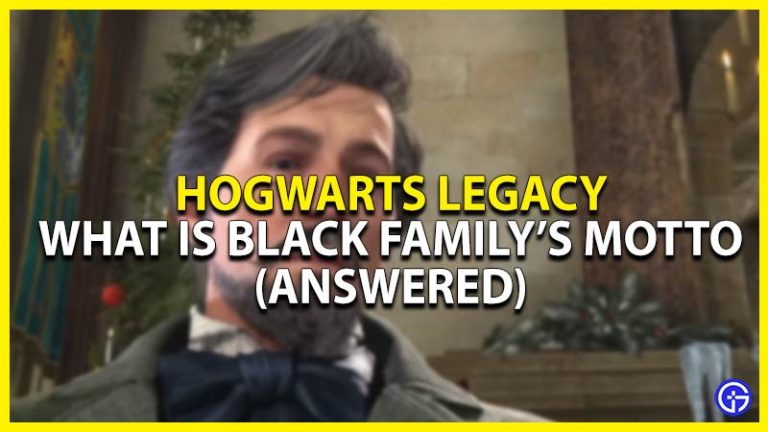 What Is The Black Family's Motto In Hogwarts Legacy?