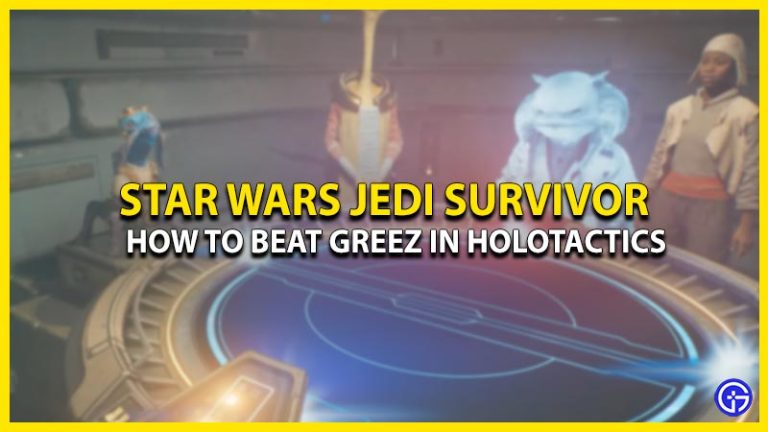 How To Beat Greez In Holotactics Jedi Survivor (Minigame)