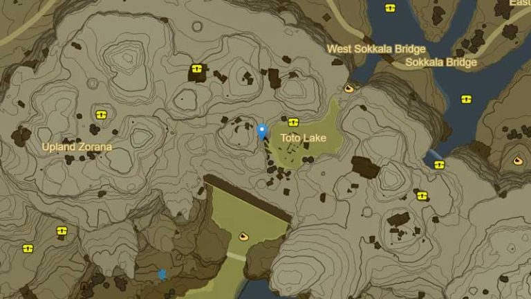 Toto Lake & Jiahto Location In Tears Of The Kingdom