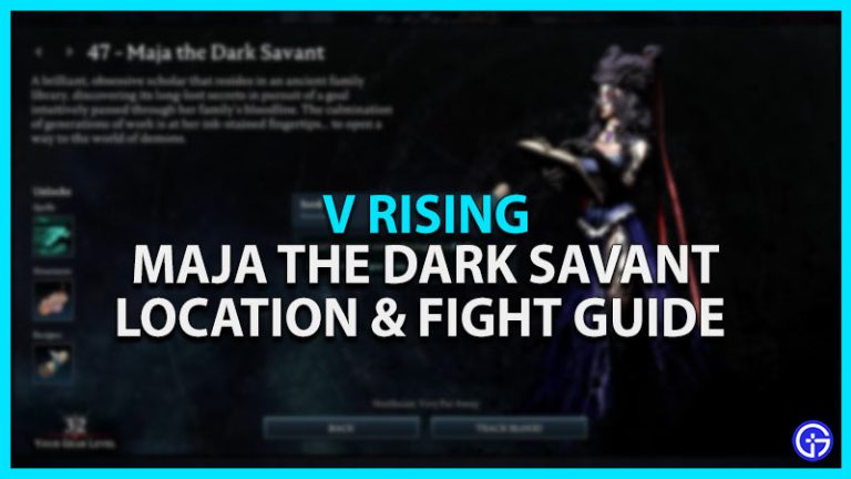 V Rising Maja The Dark Savant Location & How To Beat Her