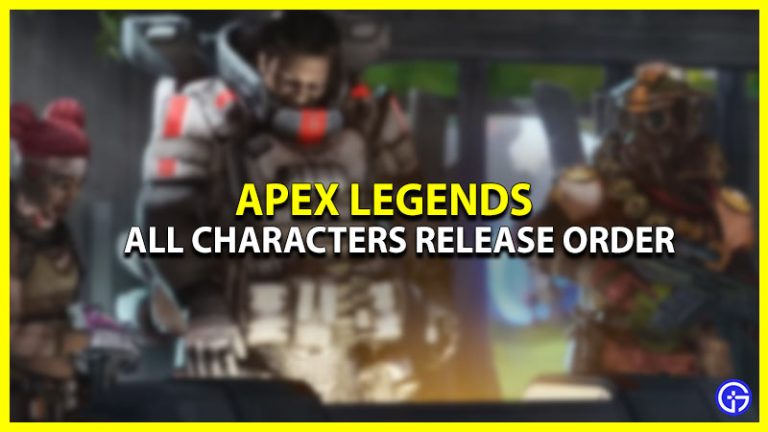 Apex Legends Characters Release Order List (Debut Seasons)
