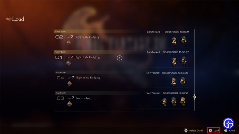 How To Save, Load & Delete Game Files In FF16 - Gamer Tweak