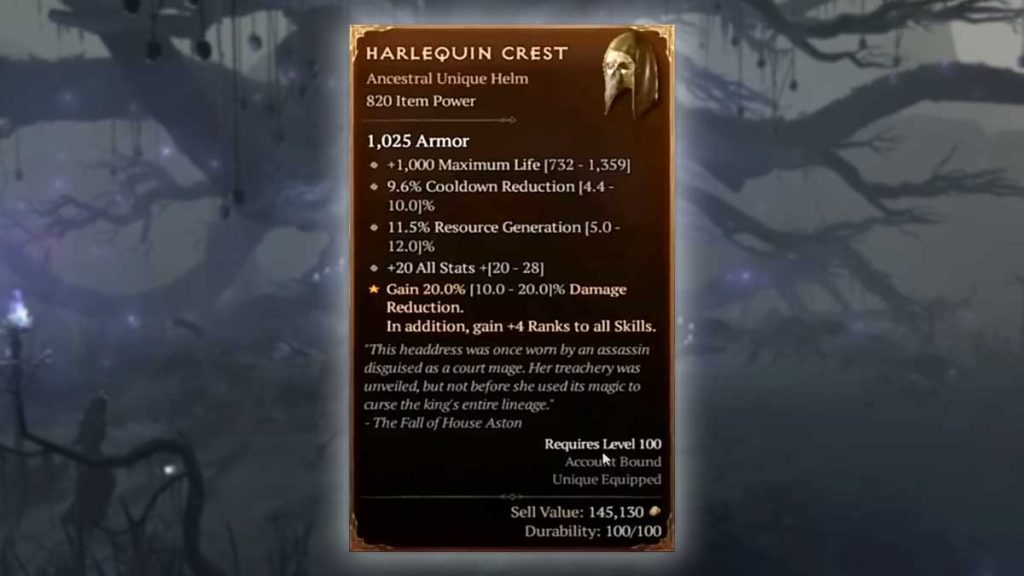 How To Find & Unlock Harlequin Crest In Diablo 4 - Gamer Tweak