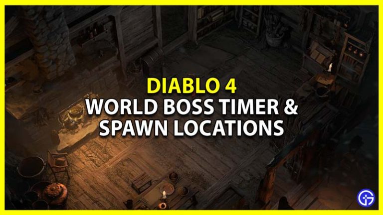 Diablo 4 World Boss Timer & Spawn Locations - Gamer Tweak