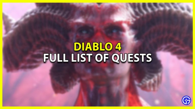 Diablo 4 Quests Full List - Gamer Tweak