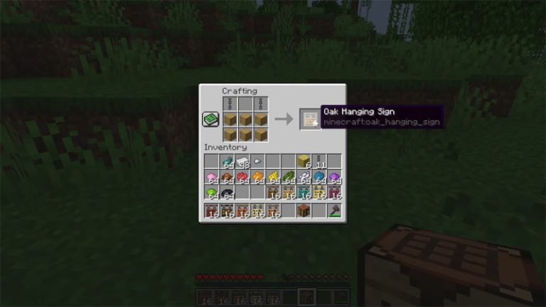 How To Make Hanging Signs In Minecraft 1.20 (Crafting Guide)