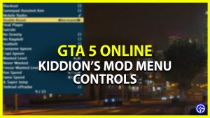 Kiddion's Mod Menu Controls For GTA 5: How To Use & Change