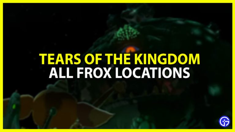 Frox Locations In Zelda Tears Of The Kingdom (TOTK)