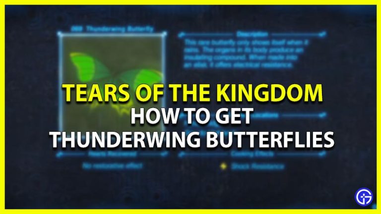 How To Find Thunderwing Butterflies In Zelda TOTK