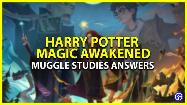 Harry Potter Magic Awakened 'Muggle Studies' Answers Guide