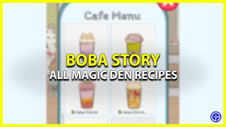 Boba Story Magic Den: All Recipes List - Gamer Tweak