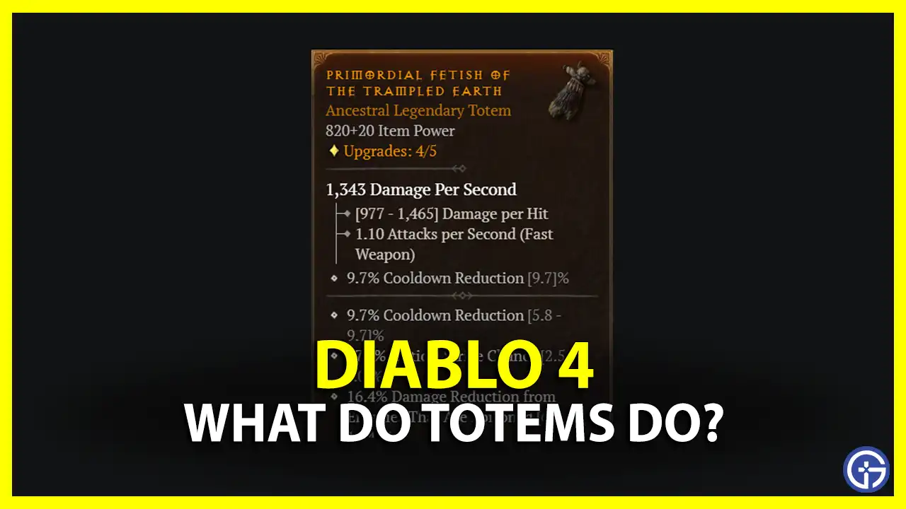 How To Use Totems For Druid In Diablo 4? - Gamer Tweak