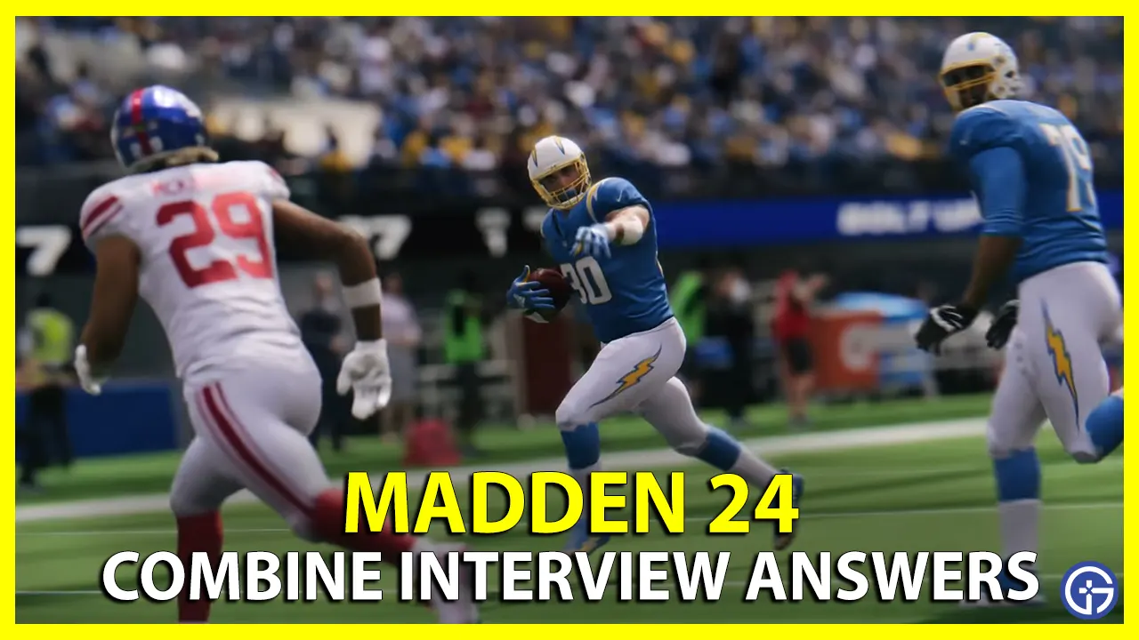 Madden 24 Combine Interview Answers In NFL Superstar Draft