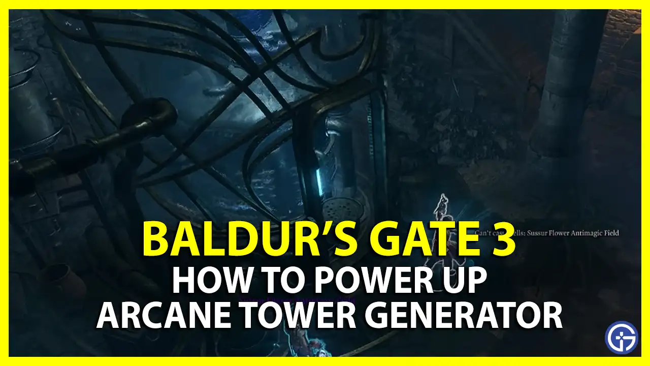 How To Power Up Generator & Fix Elevator In Arcane Tower (BG3)