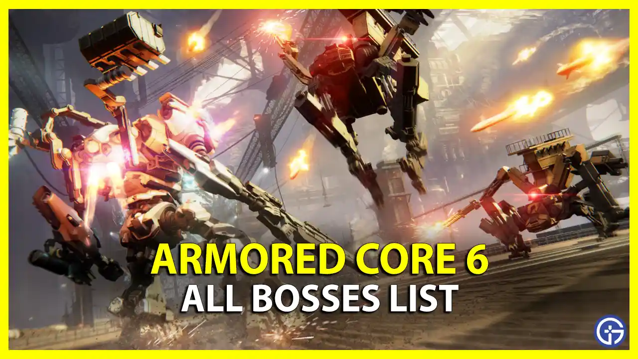 All Armored Core 6 Boss List - Gamer Tweak