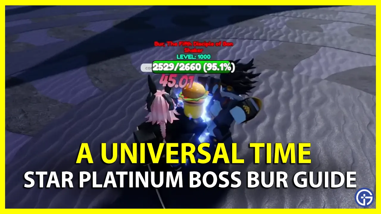 How To Beat SP Arcade Boss Bur In A Universal Time (AUT)