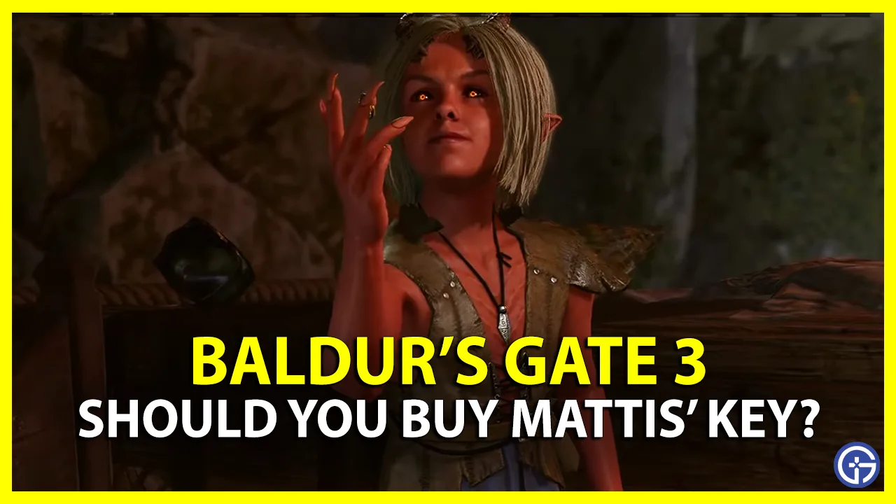 Should You Buy Mattis' Key In Baldur's Gate 3 (BG3)? - Gamer Tweak
