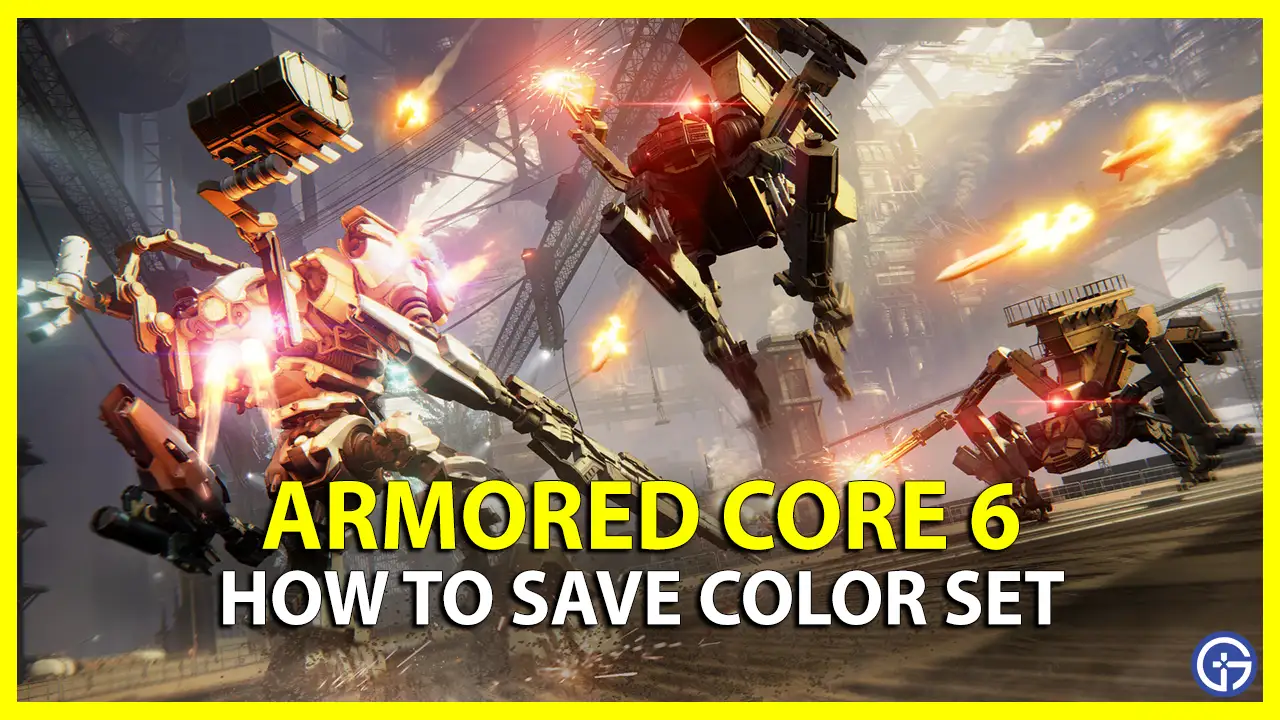 How To Save Color Set In Armored Core 6 - Gamer Tweak