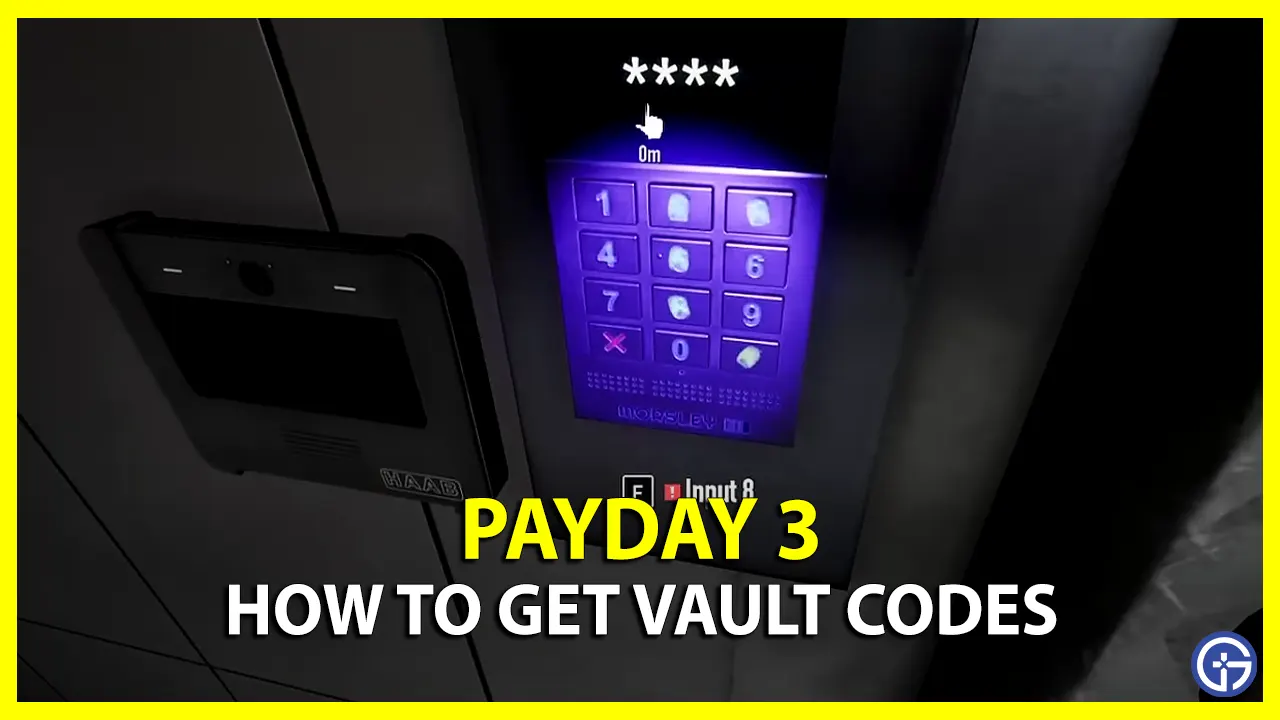 Payday 3 Vault Codes For No Rest For The Wicked Heist - Gamer Tweak