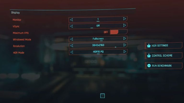 Cyberpunk 2.0 Best HDR Settings Guide For TV & 4K