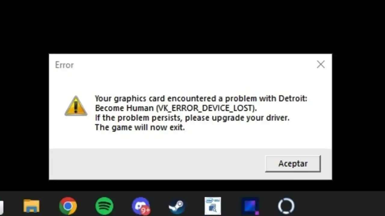 Fix "Your Graphics Card Encountered a Problem with Detroit"
