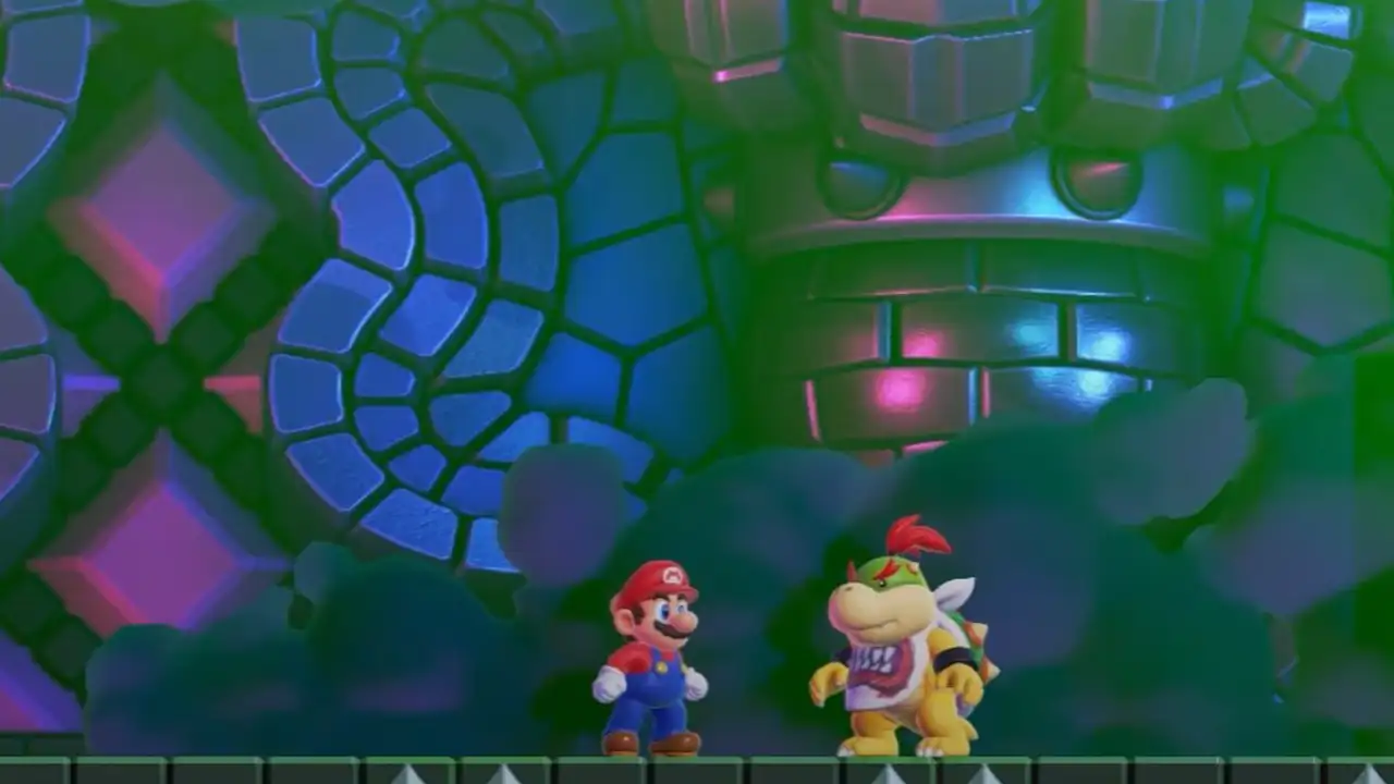 Super Mario Bros Wonder Bowser Jr In Pipe Rock Plateau Palace