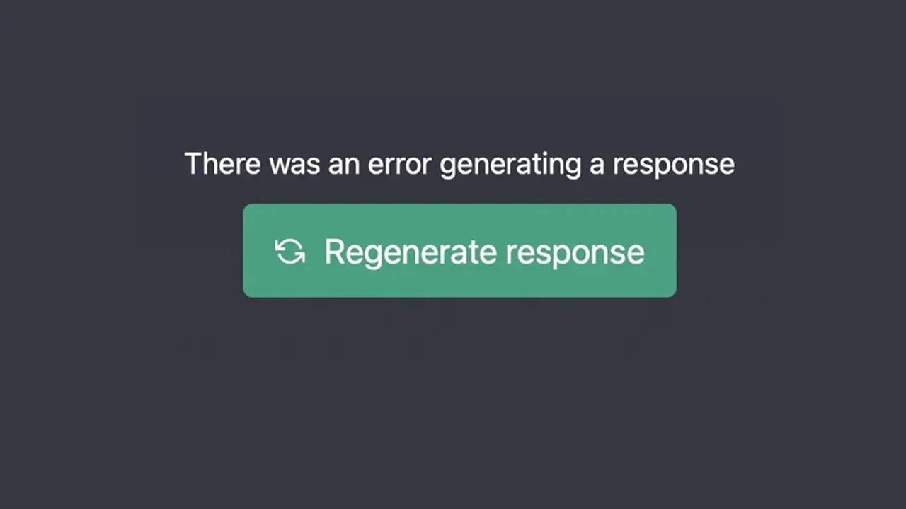 How To Fix ChatGPT Error Generating A Response