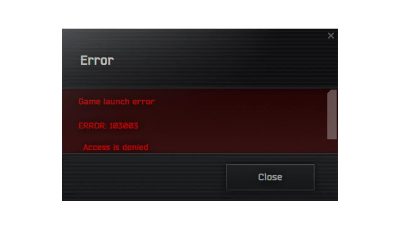 Fix Escape From Tarkov Error 103003, Access Denied