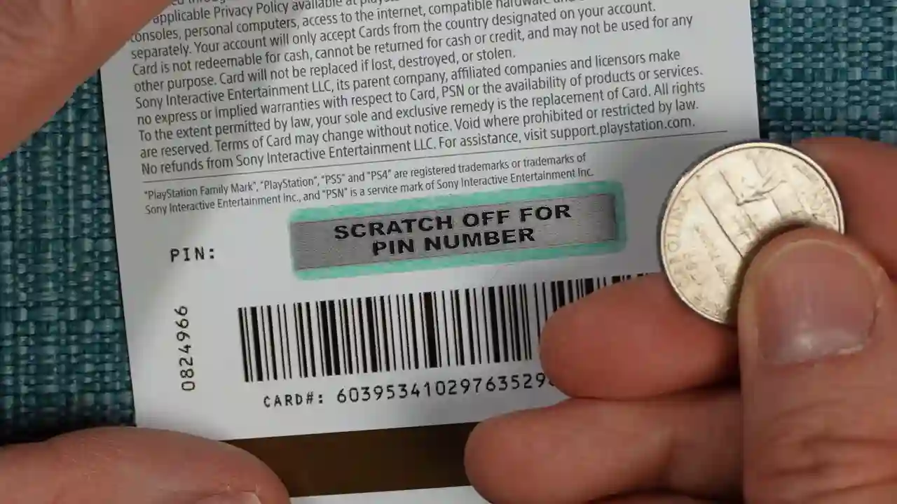 How To Redeem Damaged PlayStation Gift Card Code