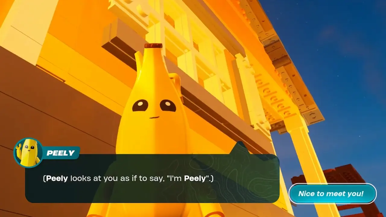 How To Recruit Peely In LEGO Fortnite