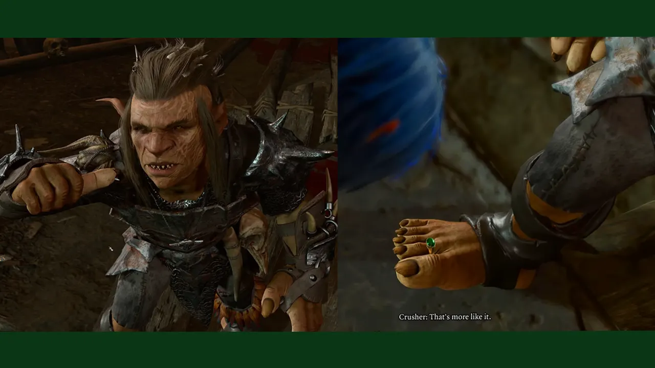 BG3: Should You Kiss Crusher's Foot In Baldur's Gate 3?