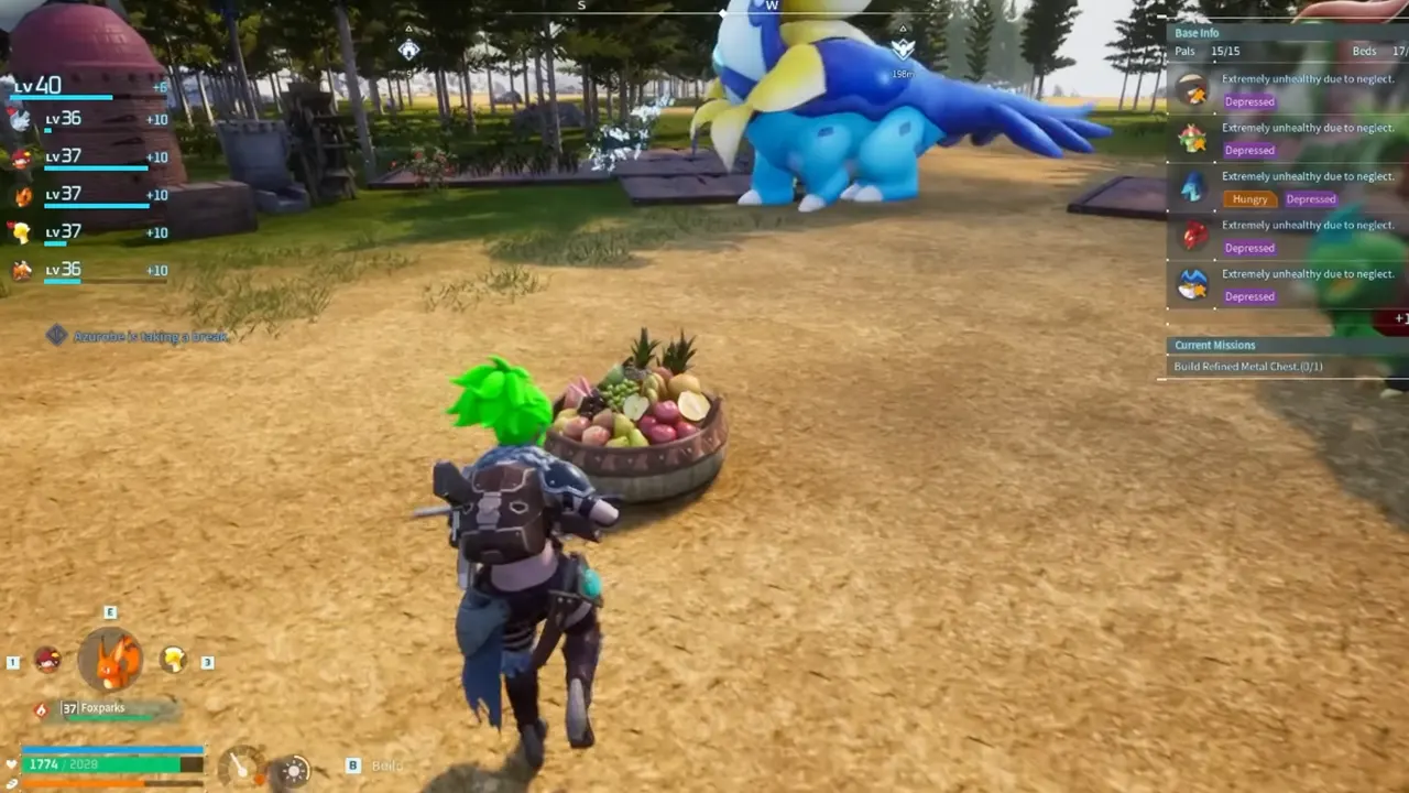 Pals Not Eating And Falling Sick In Palworld - How To Fix It