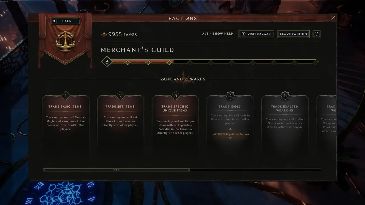 How To Join The Merchant's Guild Faction In Last Epoch