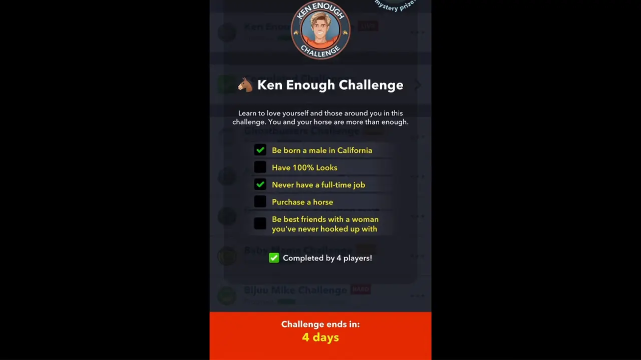 How To Complete The Ken Enough Challenge In BitLife - Gamer Tweak
