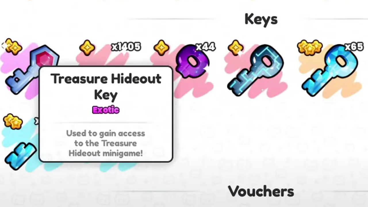 How To Get And Use Treasure Hideout Keys In Pet Simulator 99