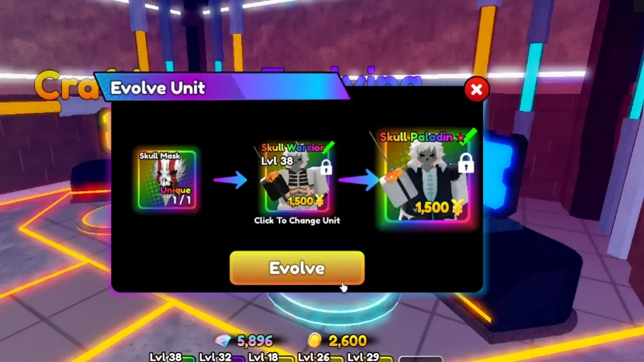 How To Evolve Skull Warrior In Anime Defenders?