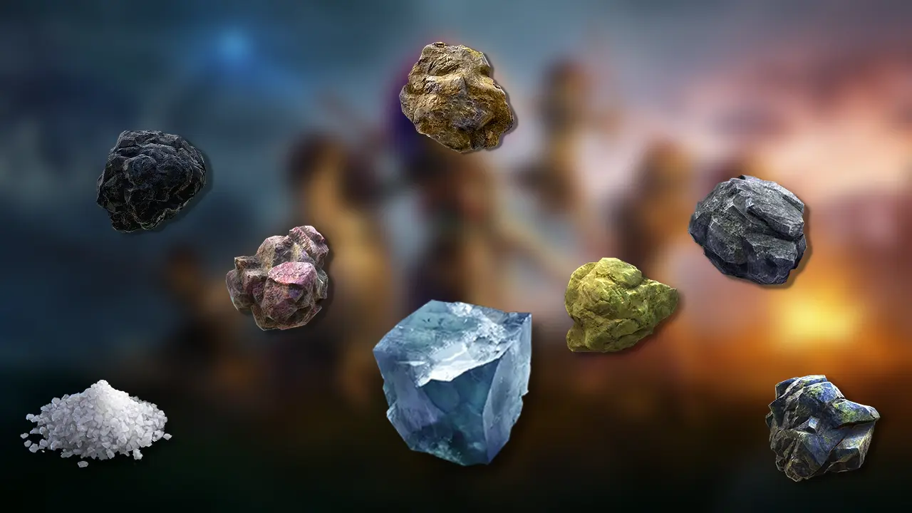 How to find Phosphate, Meteor, Sulfur & Tin Ore in Soulmask?