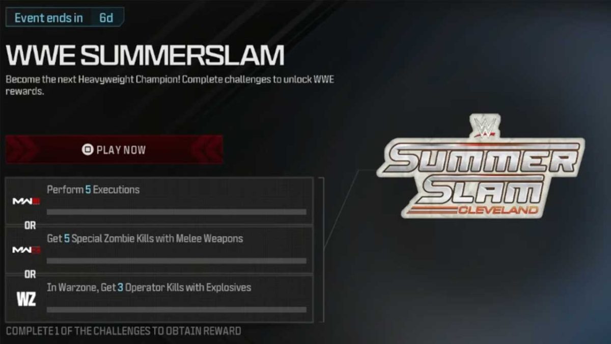 How To Unlock WWE Summerslam Rewards In MW3