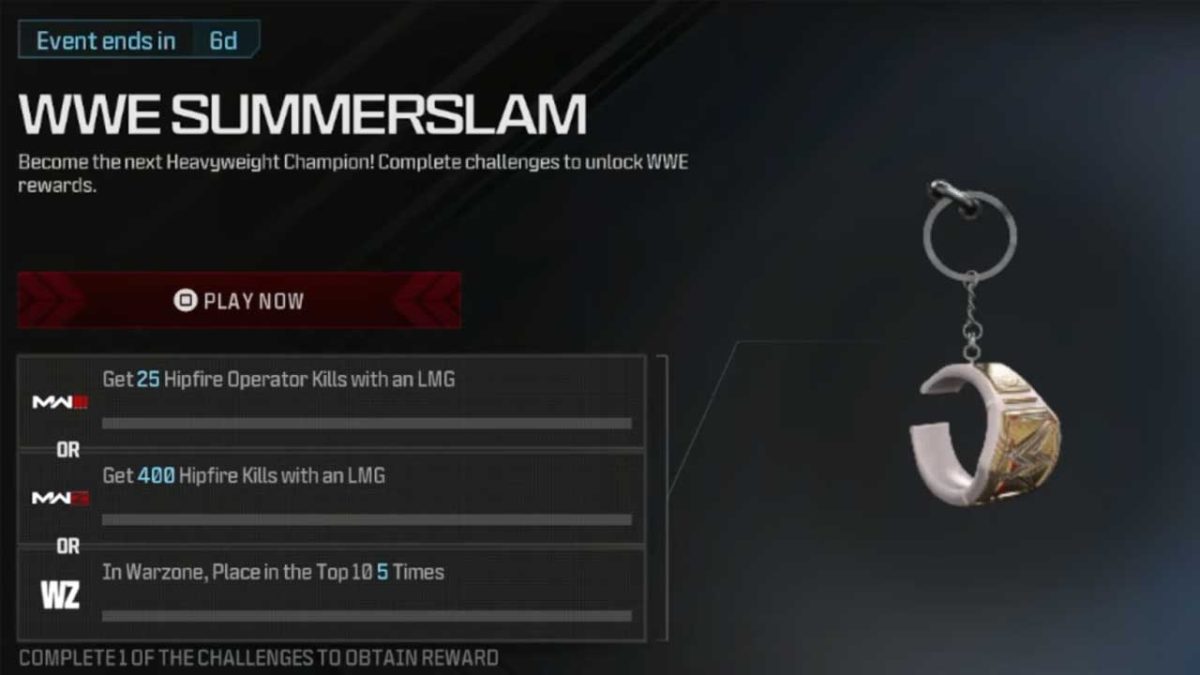 How To Unlock WWE Summerslam Rewards In MW3