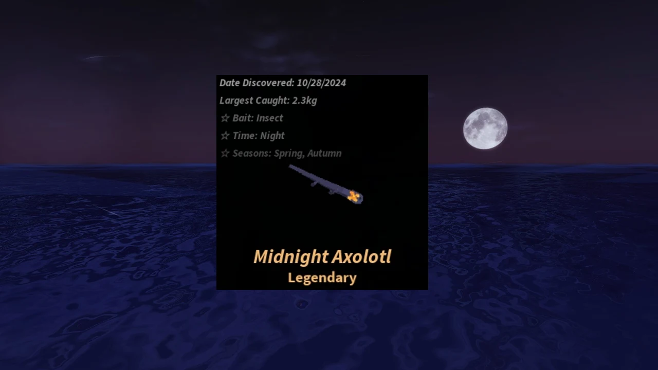 How to Catch Midnight Axolotl in Fisch (Location)
