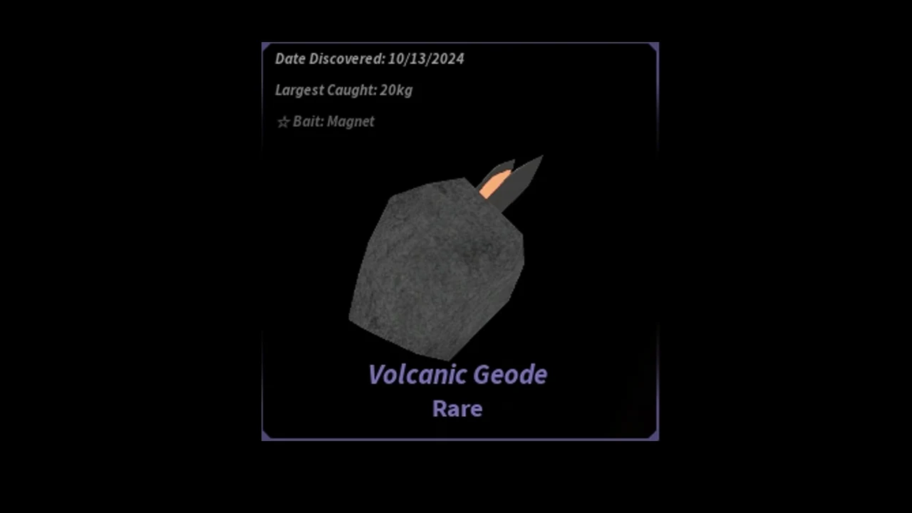 Volcanic Geode in Fisch - Location and Use - Gamer Tweak