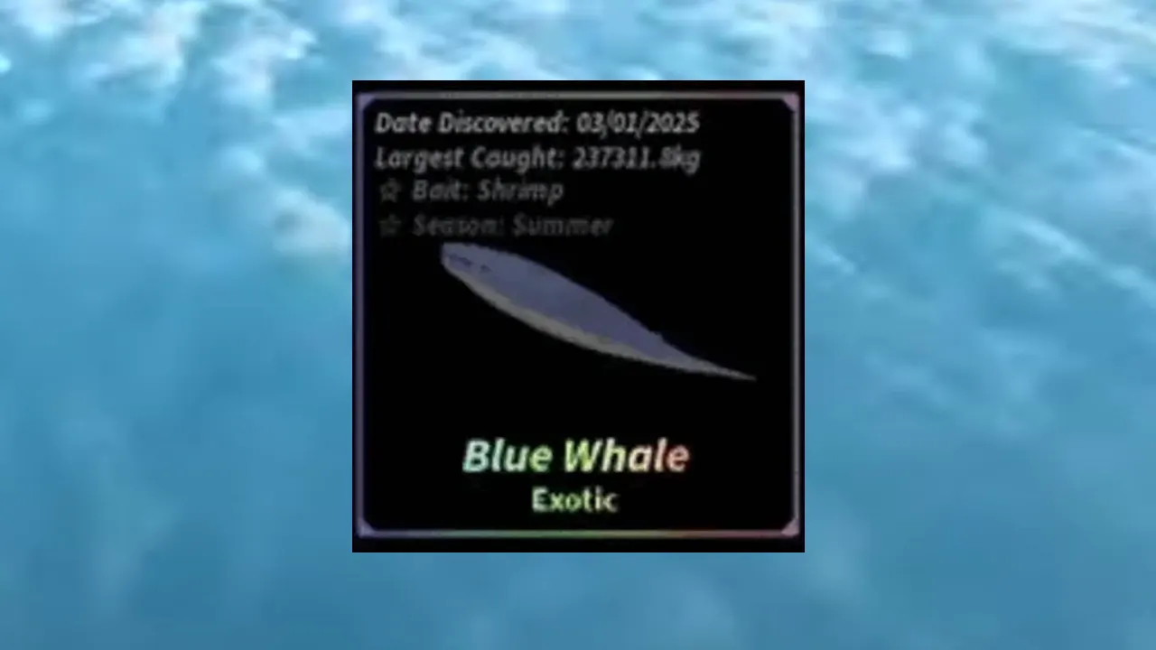 How to Catch the Blue Whale in Fisch - Gamer Tweak