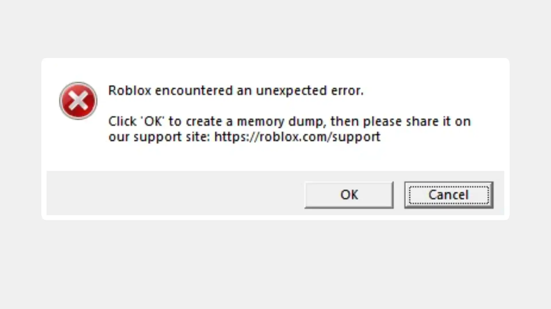 Roblox Memory Dump Error Fix - Gamer Tweak